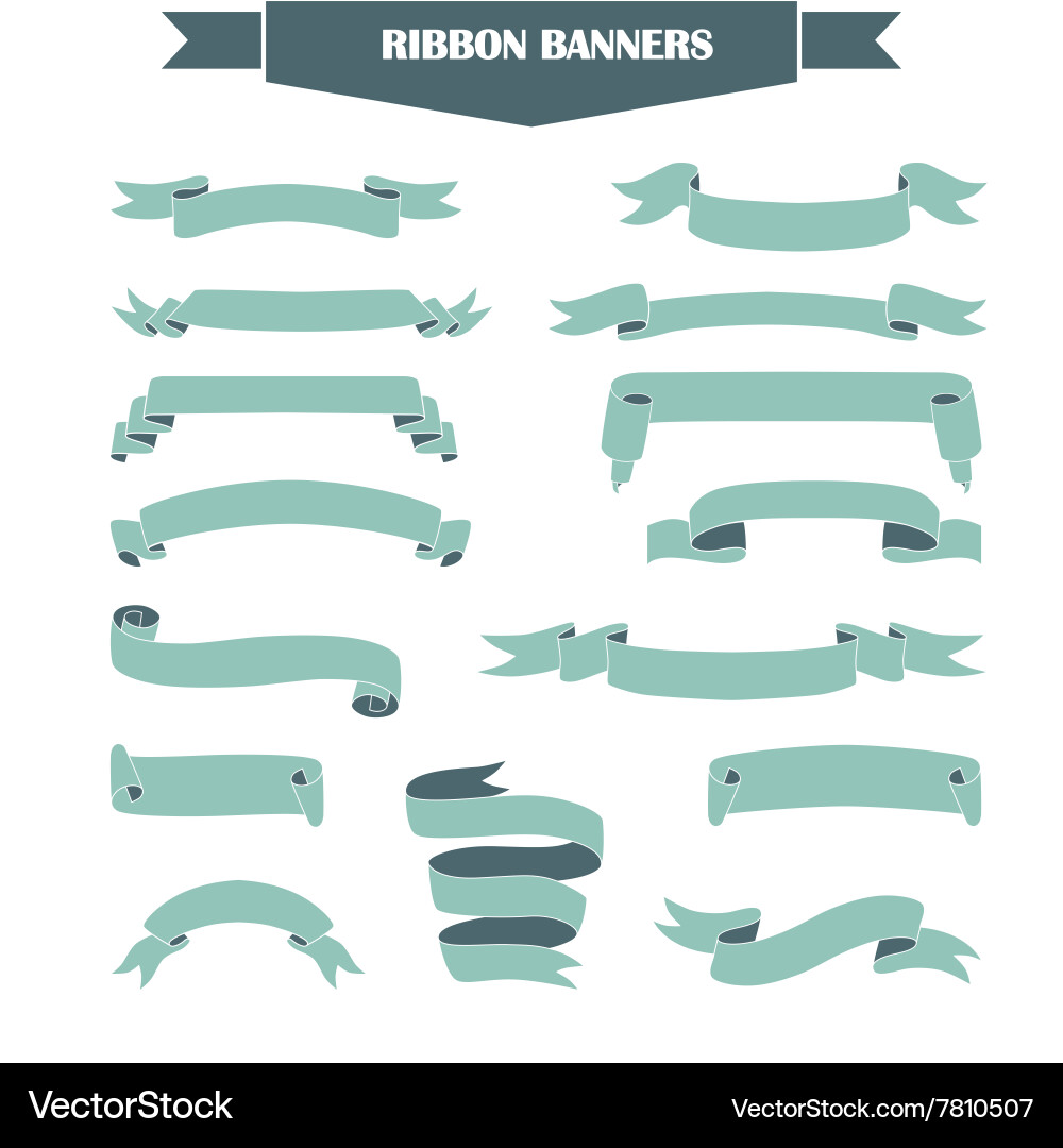 Ribbon banner set Royalty Free Vector Image - VectorStock