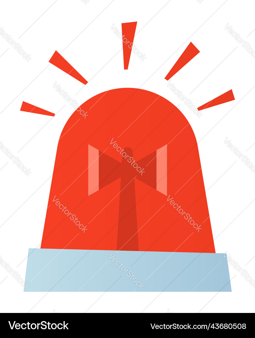 Alarm siren - modern flat design style single Vector Image