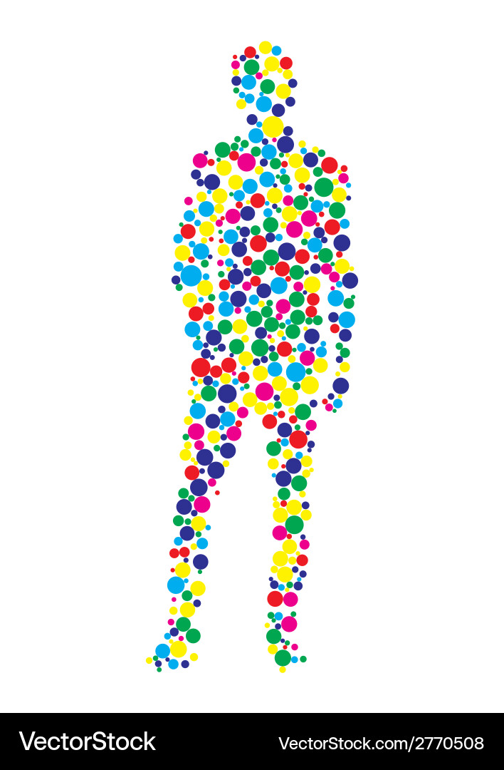 Human body outline Royalty Free Vector Image - VectorStock