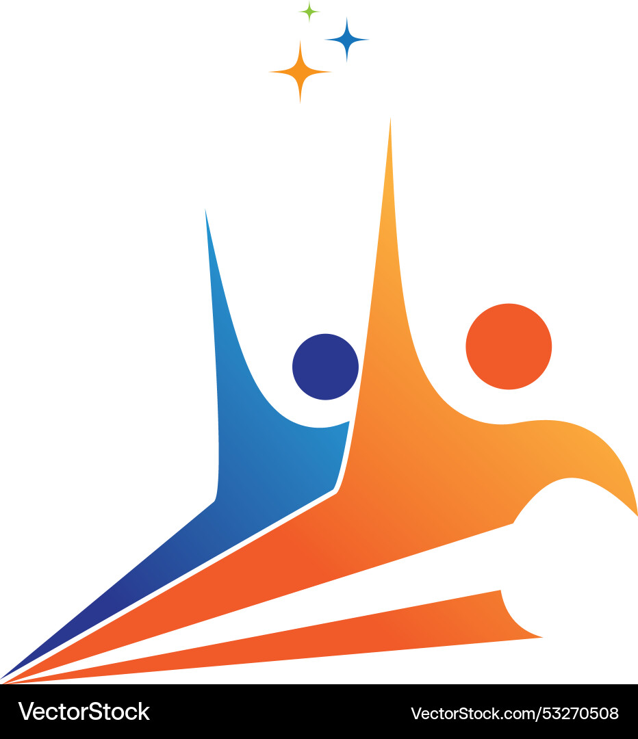 People logo Royalty Free Vector Image - VectorStock