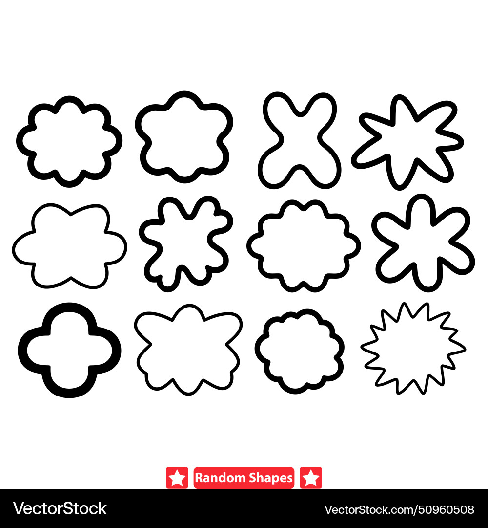 Translucent geometry ensemble ethereal shapes Vector Image