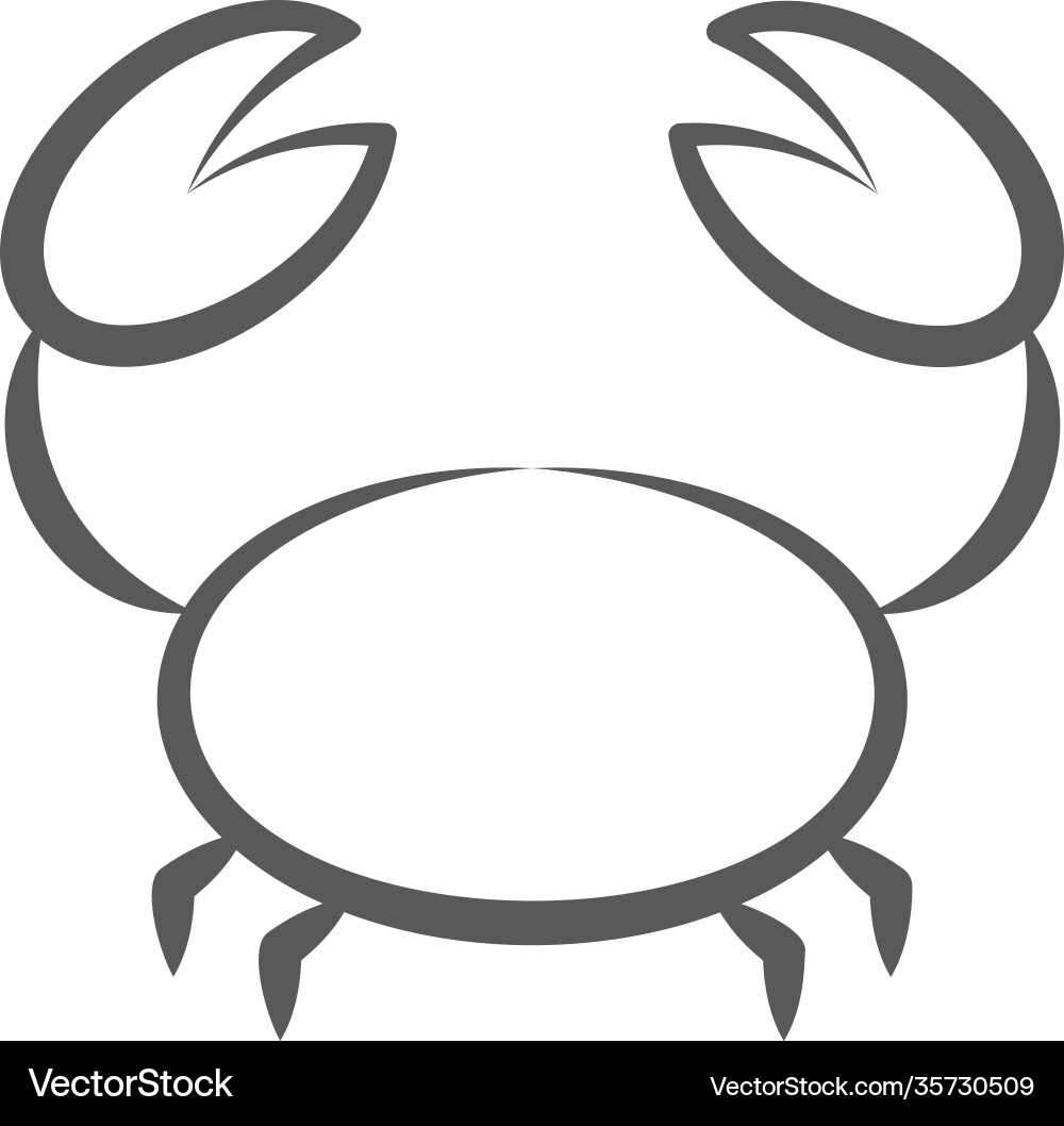 Crab Royalty Free Vector Image - VectorStock
