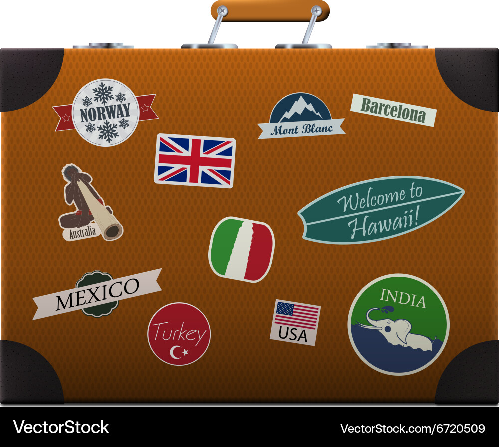 Suitcase Royalty Free Vector Image - VectorStock