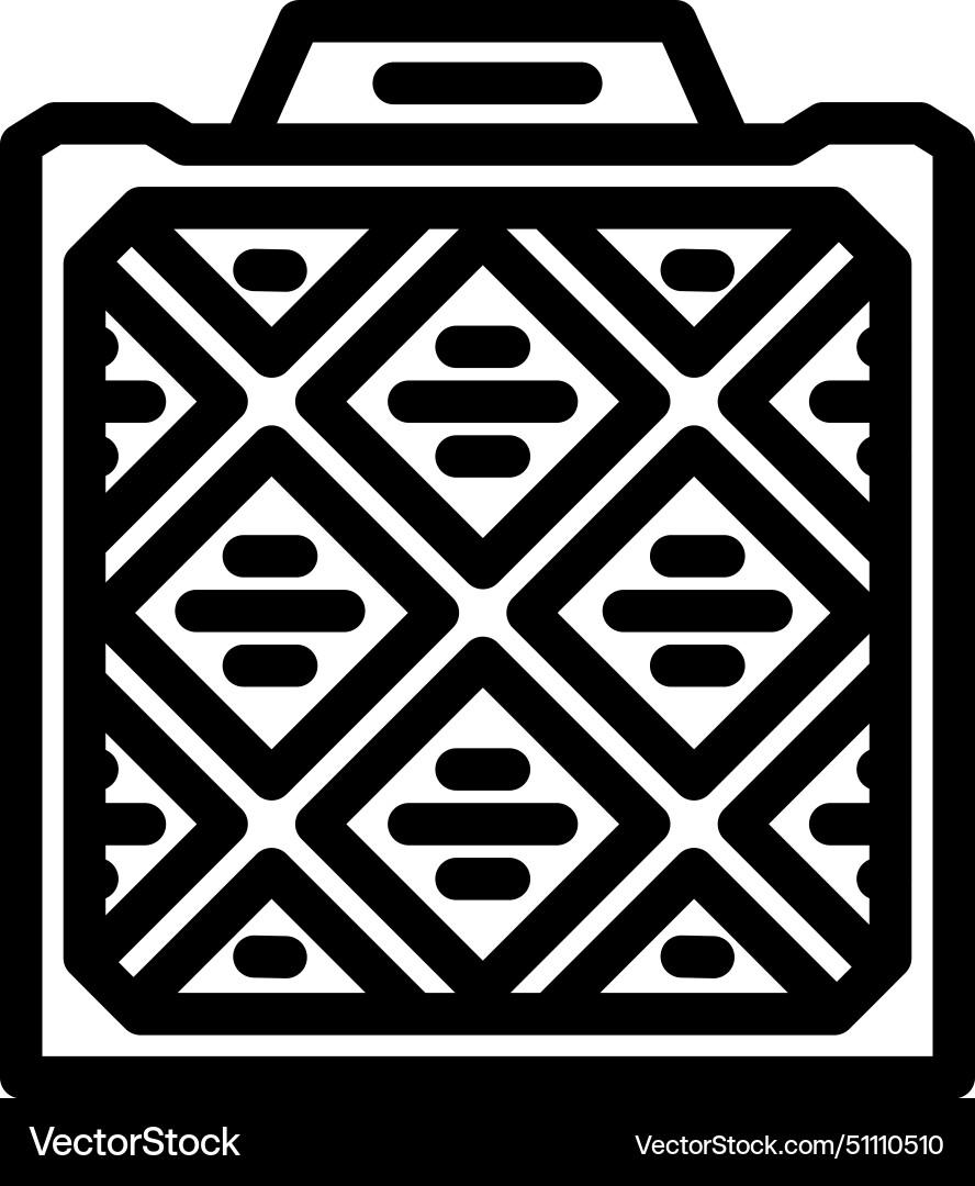 Air filter ventilation line icon Royalty Free Vector Image