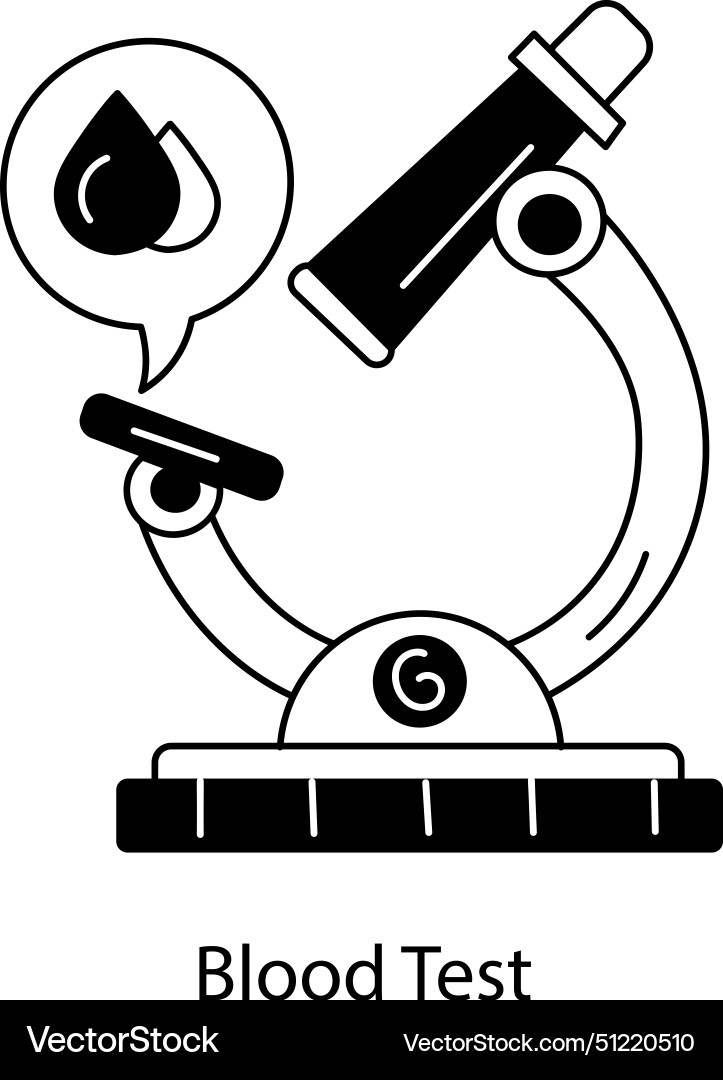 Blood test Royalty Free Vector Image - VectorStock