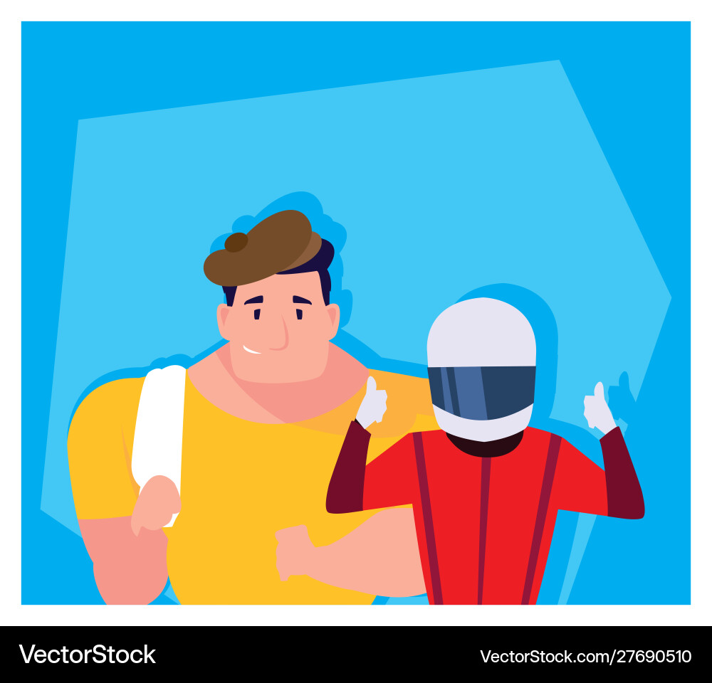 Drivers inside frame design Royalty Free Vector Image