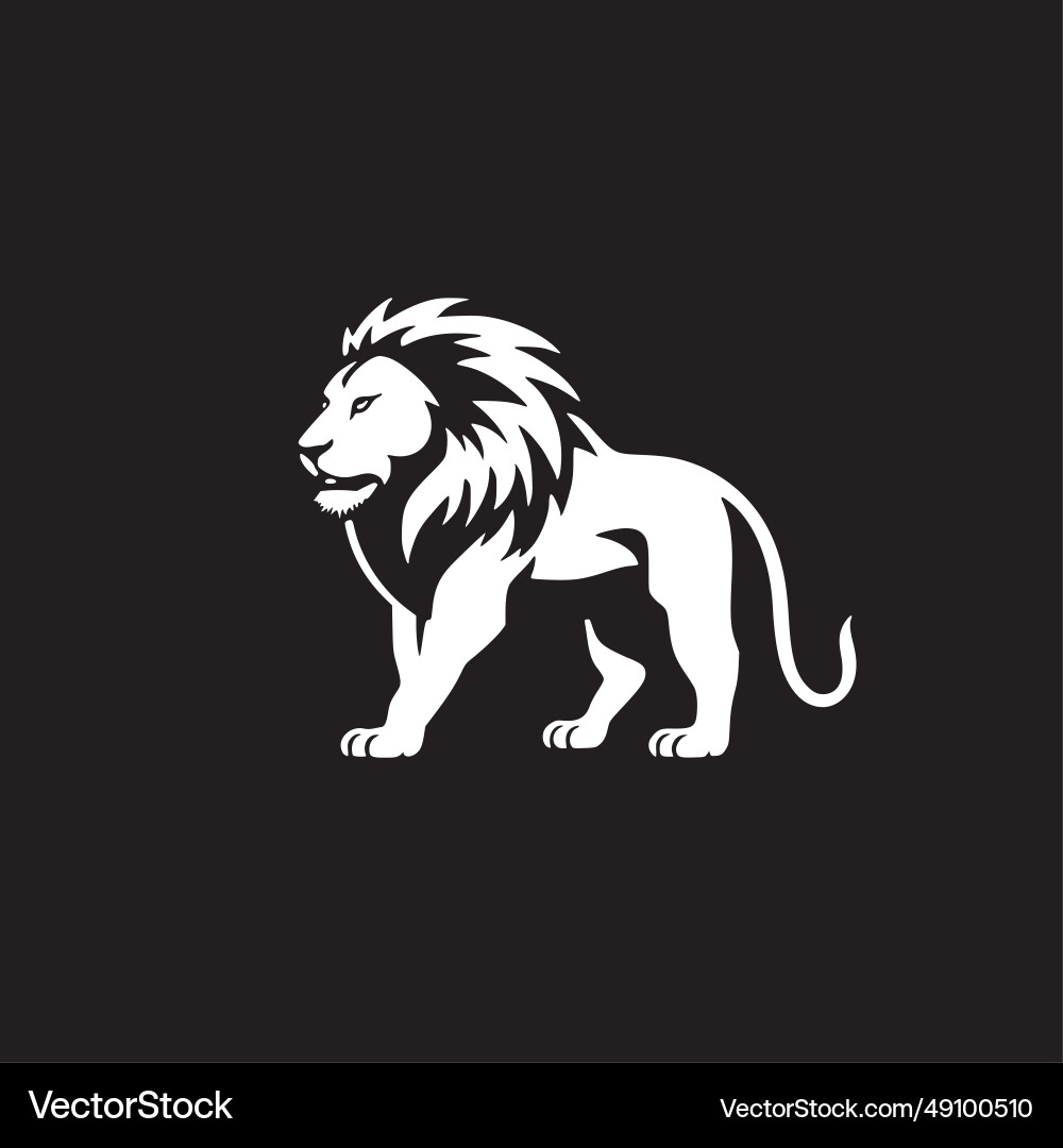 Lion - minimalist and simple silhouette Royalty Free Vector
