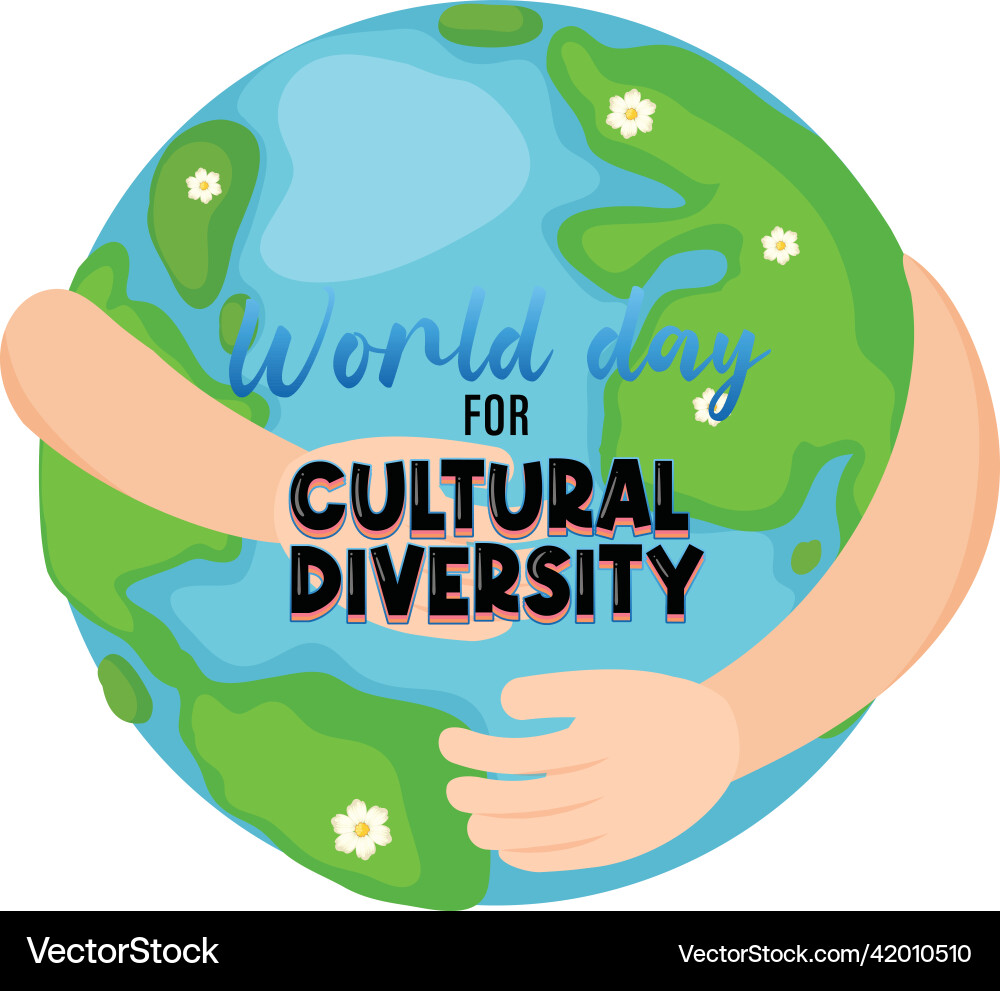 Poster design for world day cultural diversity Vector Image