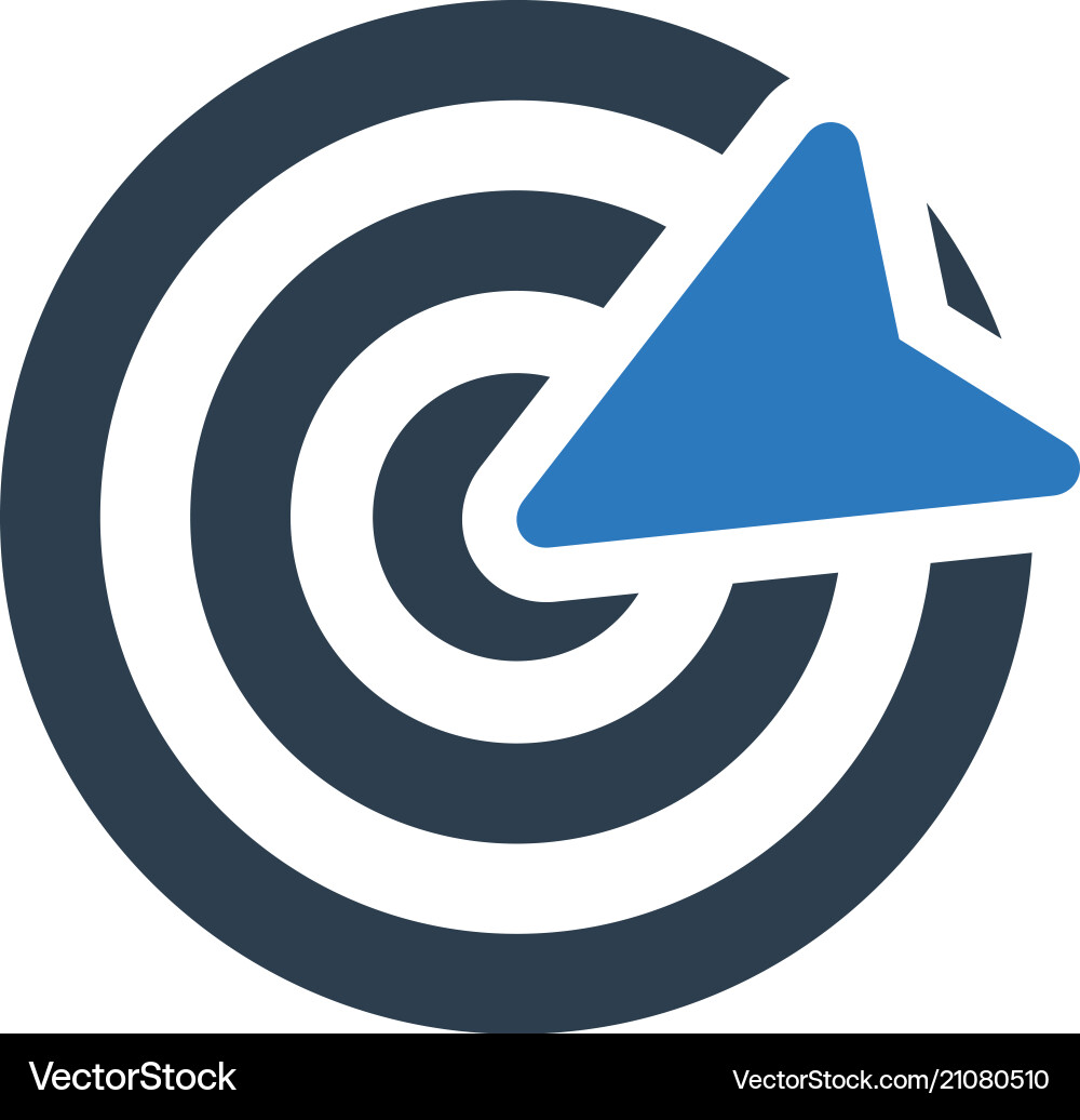 Precision Target Icon Royalty Free Vector Image