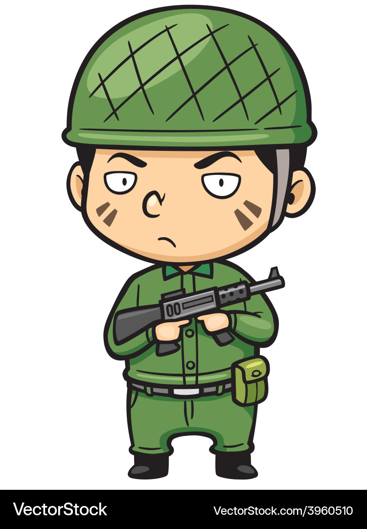 Solider Royalty Free Vector Image - VectorStock