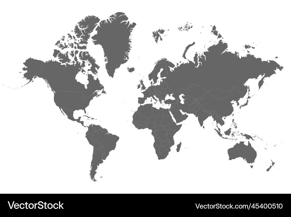 World map Royalty Free Vector Image - VectorStock