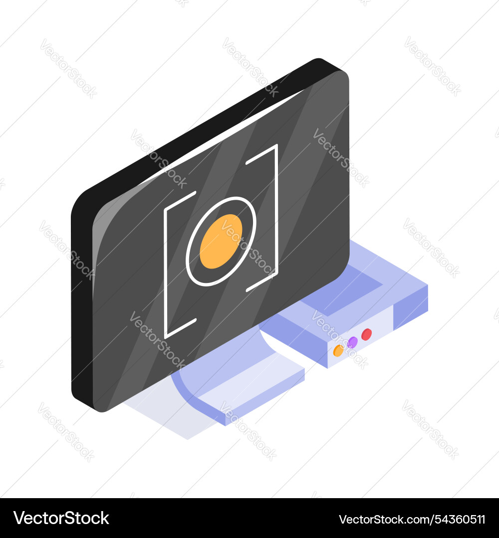Camera monitoring Royalty Free Vector Image - VectorStock
