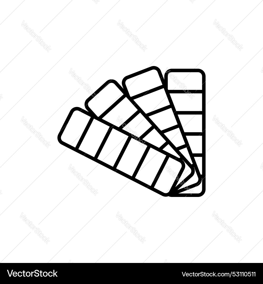 Color swatch icon Royalty Free Vector Image - VectorStock