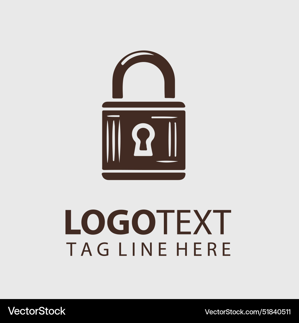 Lock logo Royalty Free Vector Image - VectorStock