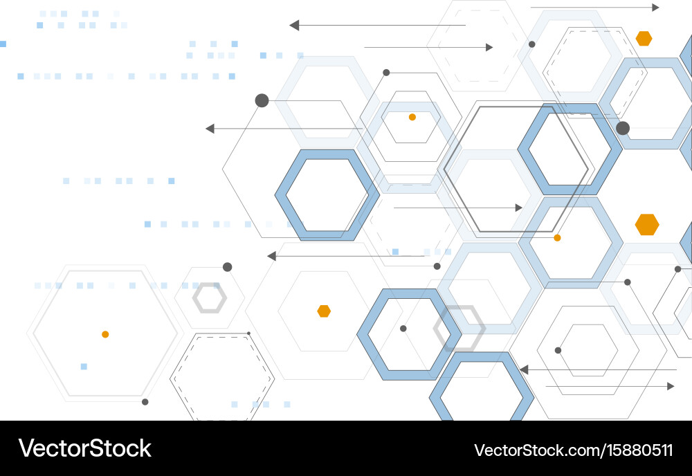 Molecular Connections & Scientific Data Vector Image