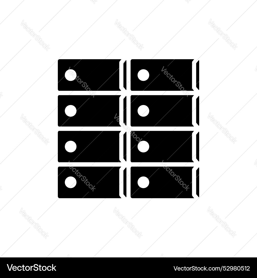 Banking locker icon set hospital depository Vector Image