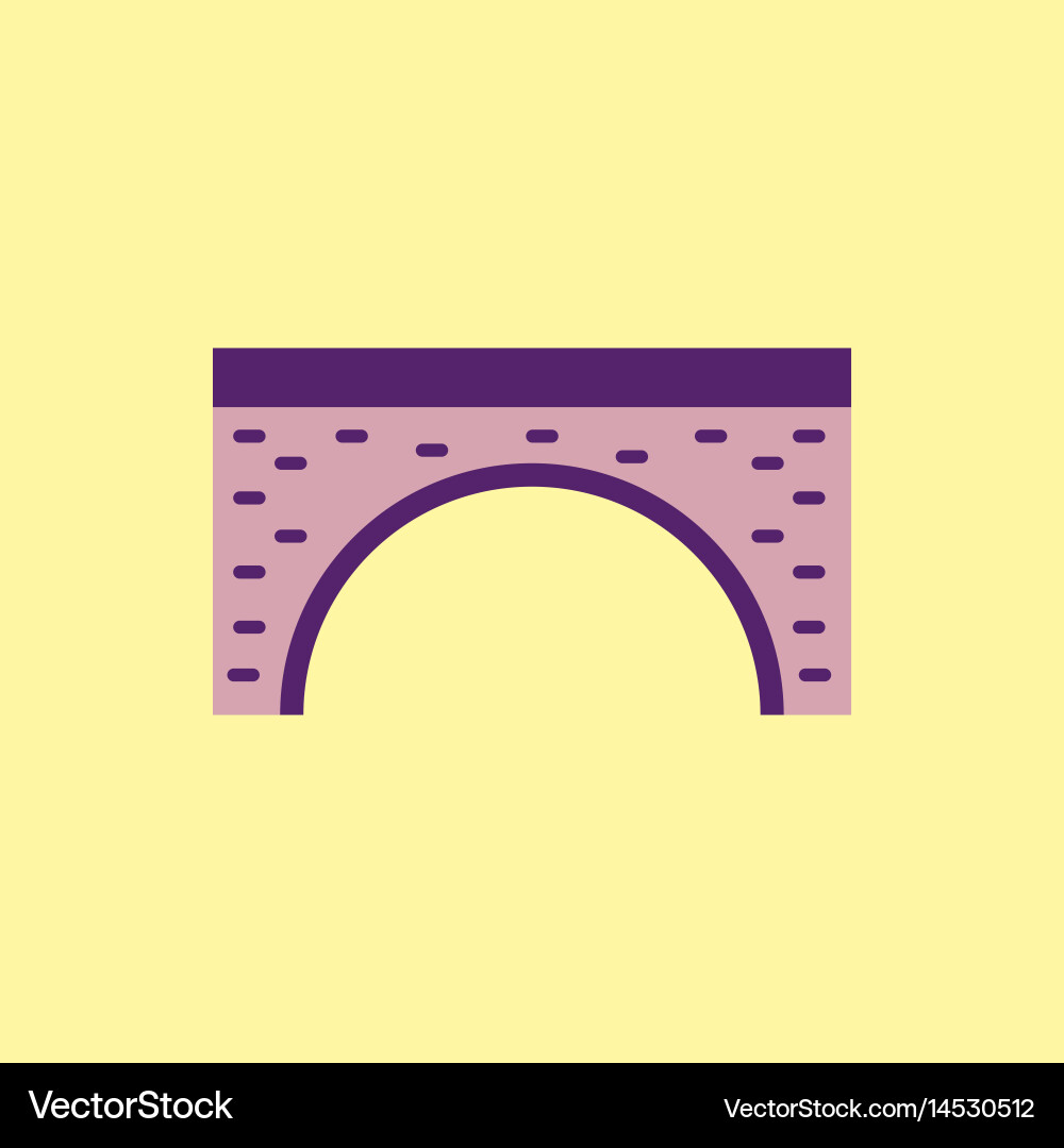 Brick bridge arch architecture building monument Vector Image