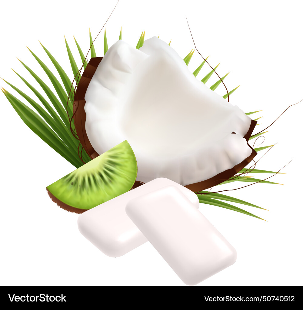 Bubble gum realistic icon Royalty Free Vector Image