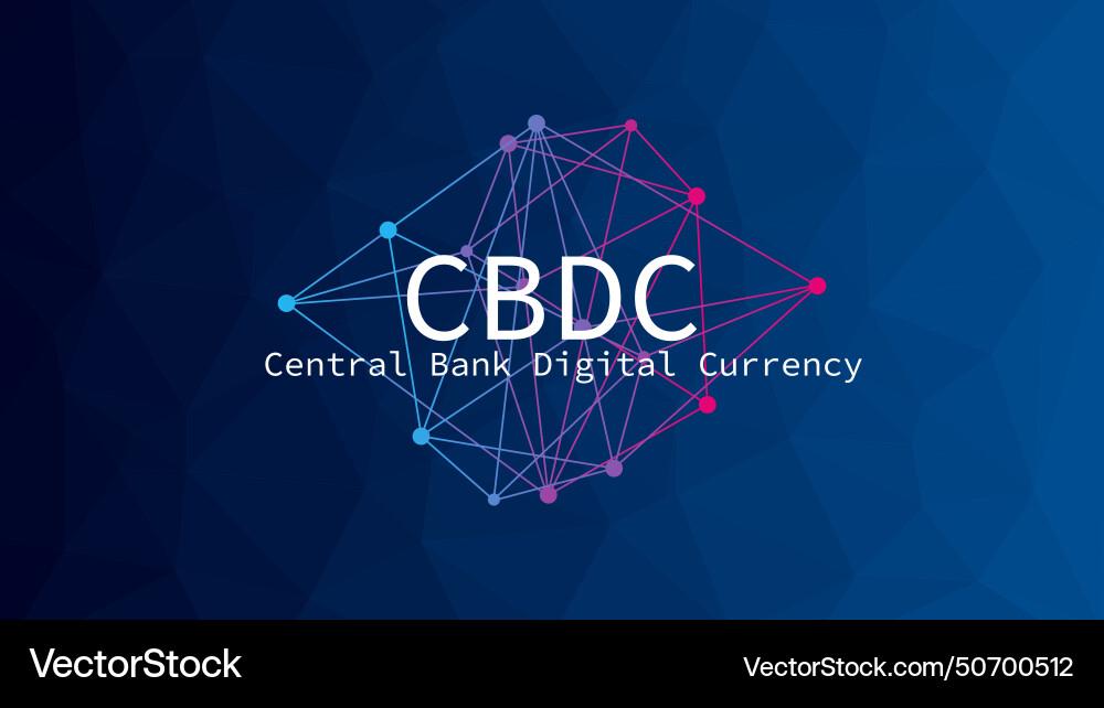 Cbdc money central bank digital currency Vector Image