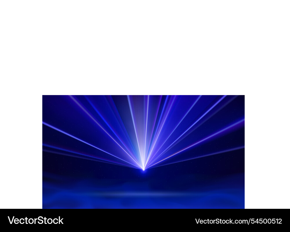 Laserlicht zeigen helle LED-Strahlen dj blaue Bühne