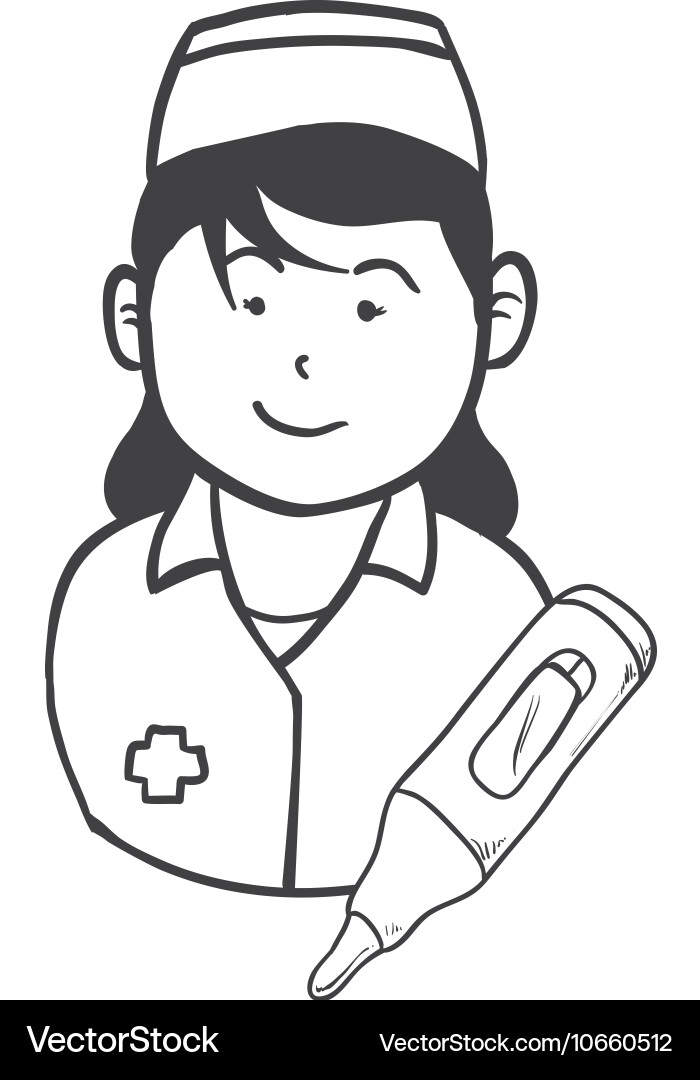 Nurse with uniform medical care design Royalty Free Vector