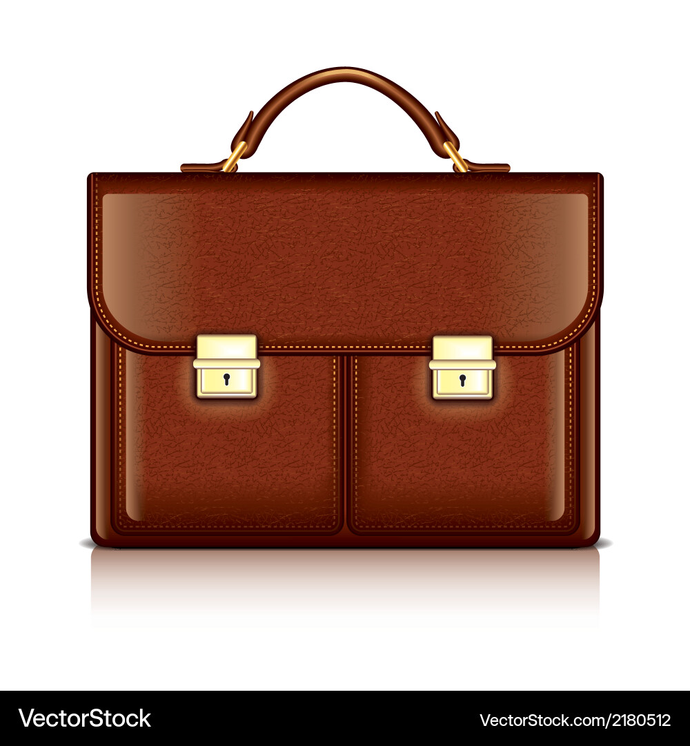 Object briefcase Royalty Free Vector Image - VectorStock