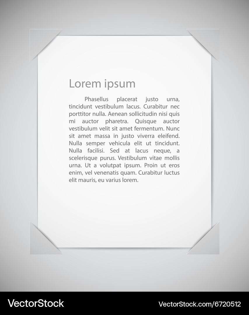 White paper Royalty Free Vector Image - VectorStock