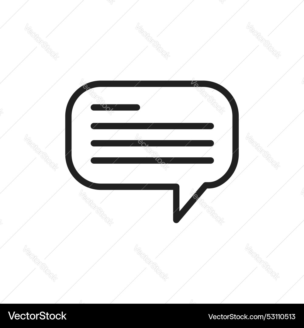 Comment icon Royalty Free Vector Image - VectorStock