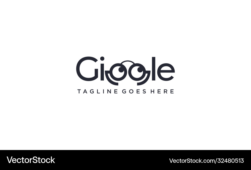 Creative and funny giggle for entertainment logo Vector Image