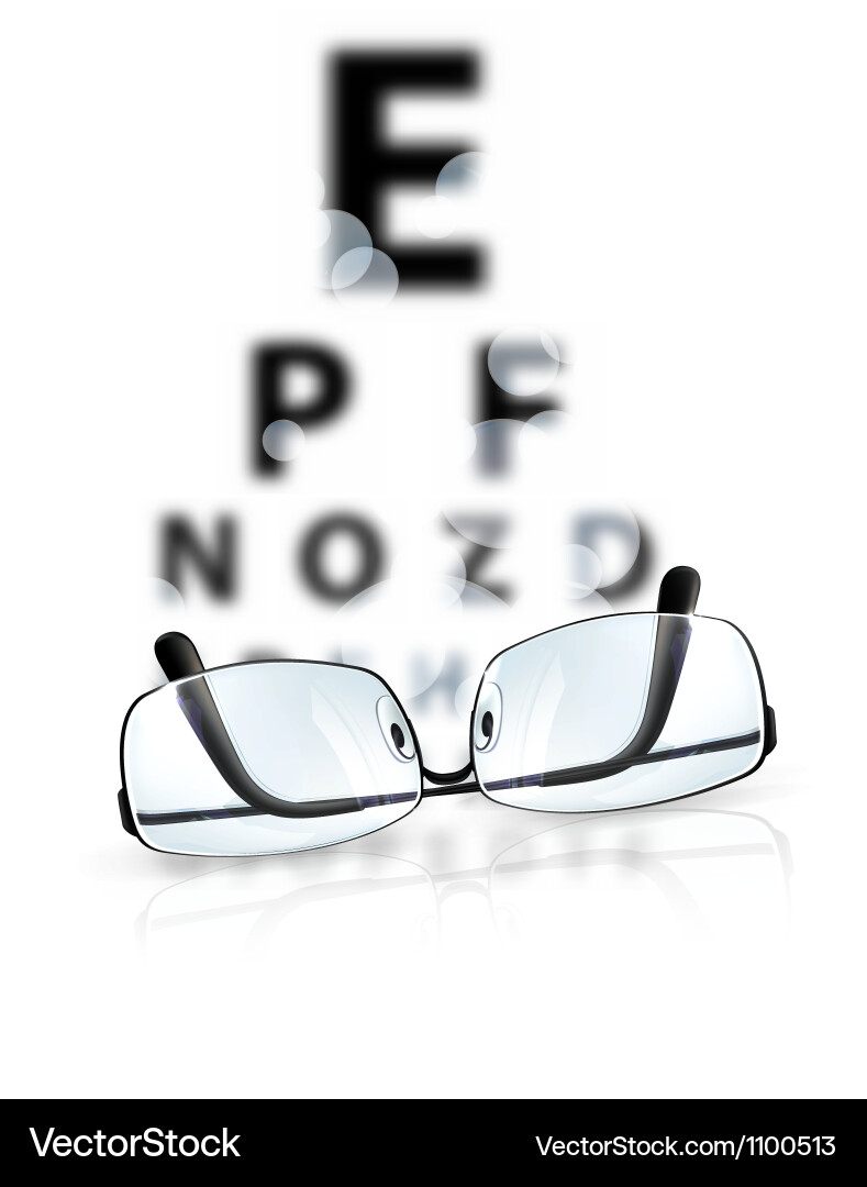 Eye test Royalty Free Vector Image - VectorStock