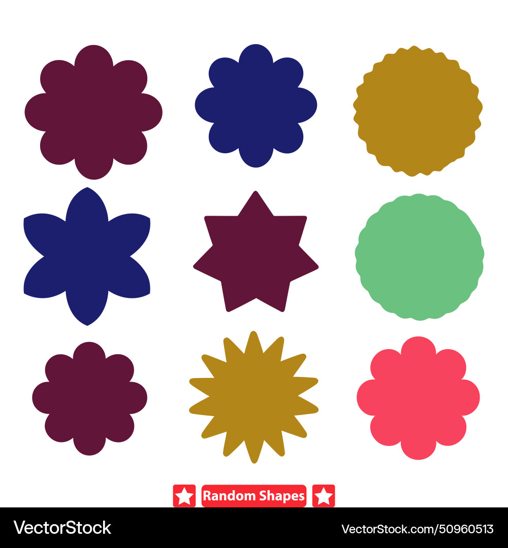 Geometric fusion medley eclectic designs Vector Image