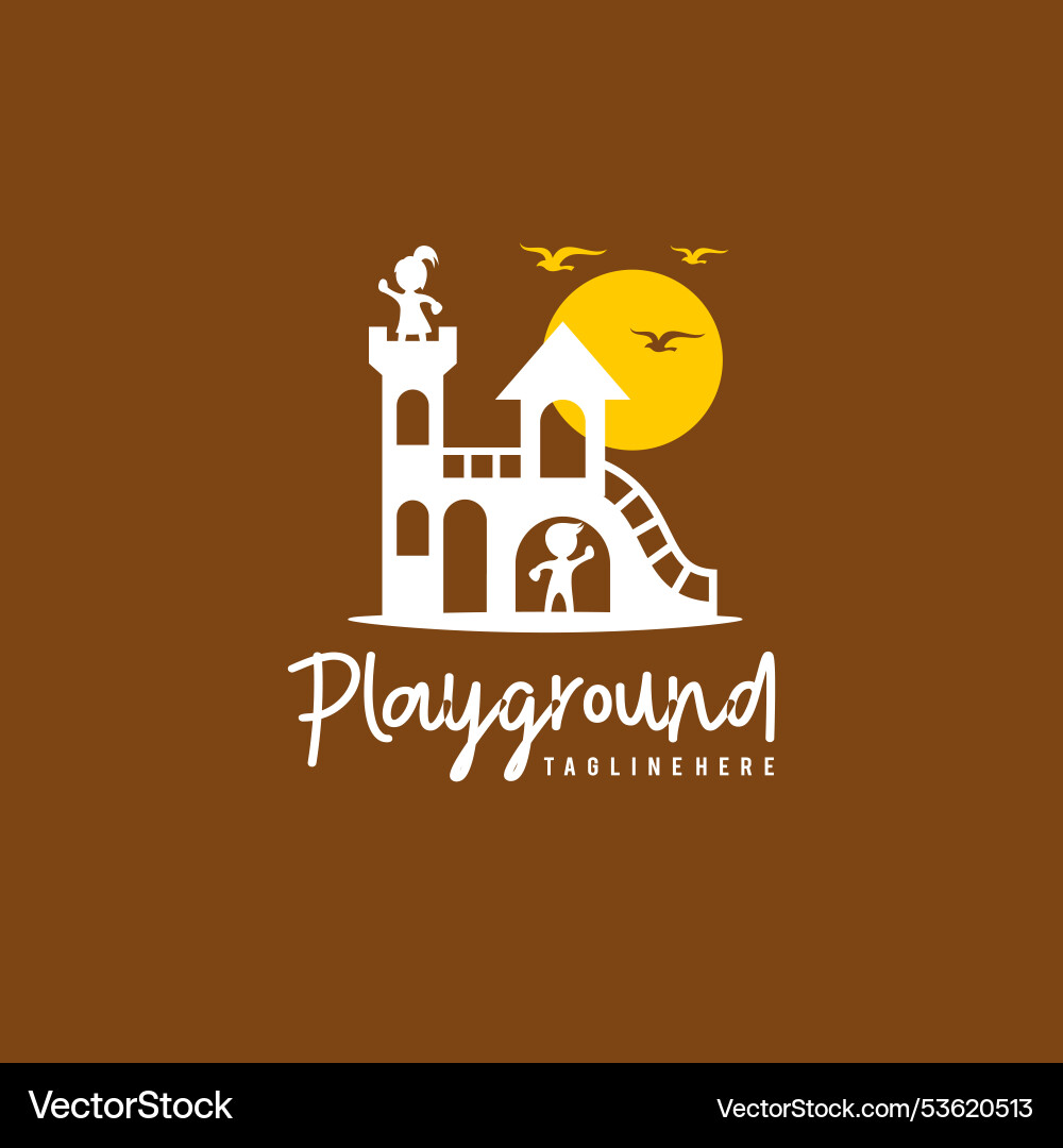 Playground logo with unique concept Royalty Free Vector