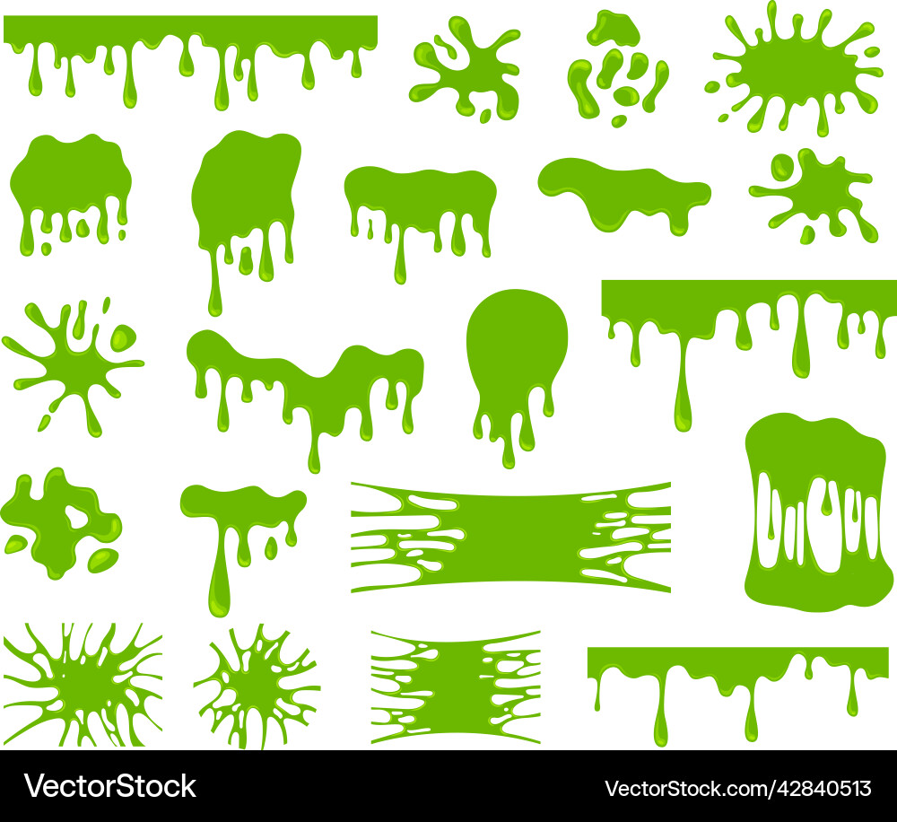 Sticky Slime Drips - Toxic Texture Royalty Free Vector Image