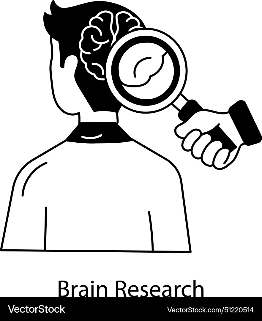 Brain research Royalty Free Vector Image - VectorStock