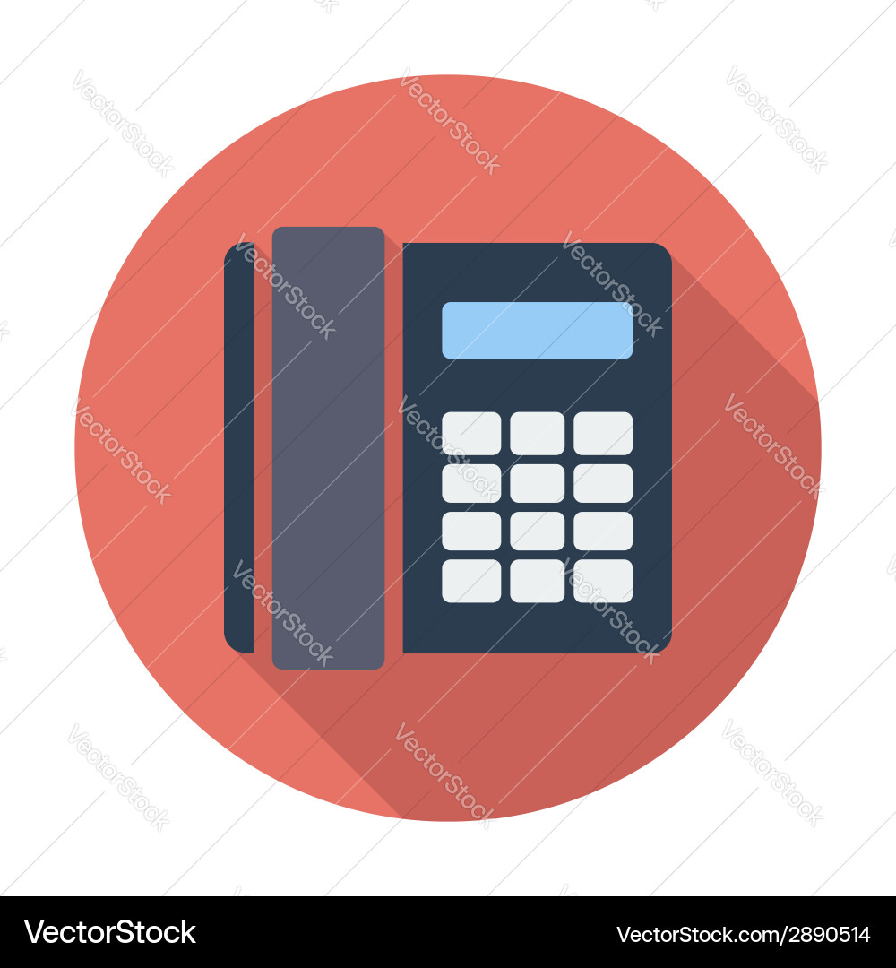 Büro Telefon Icon Lizenzfreies Vektorbild - VectorStock