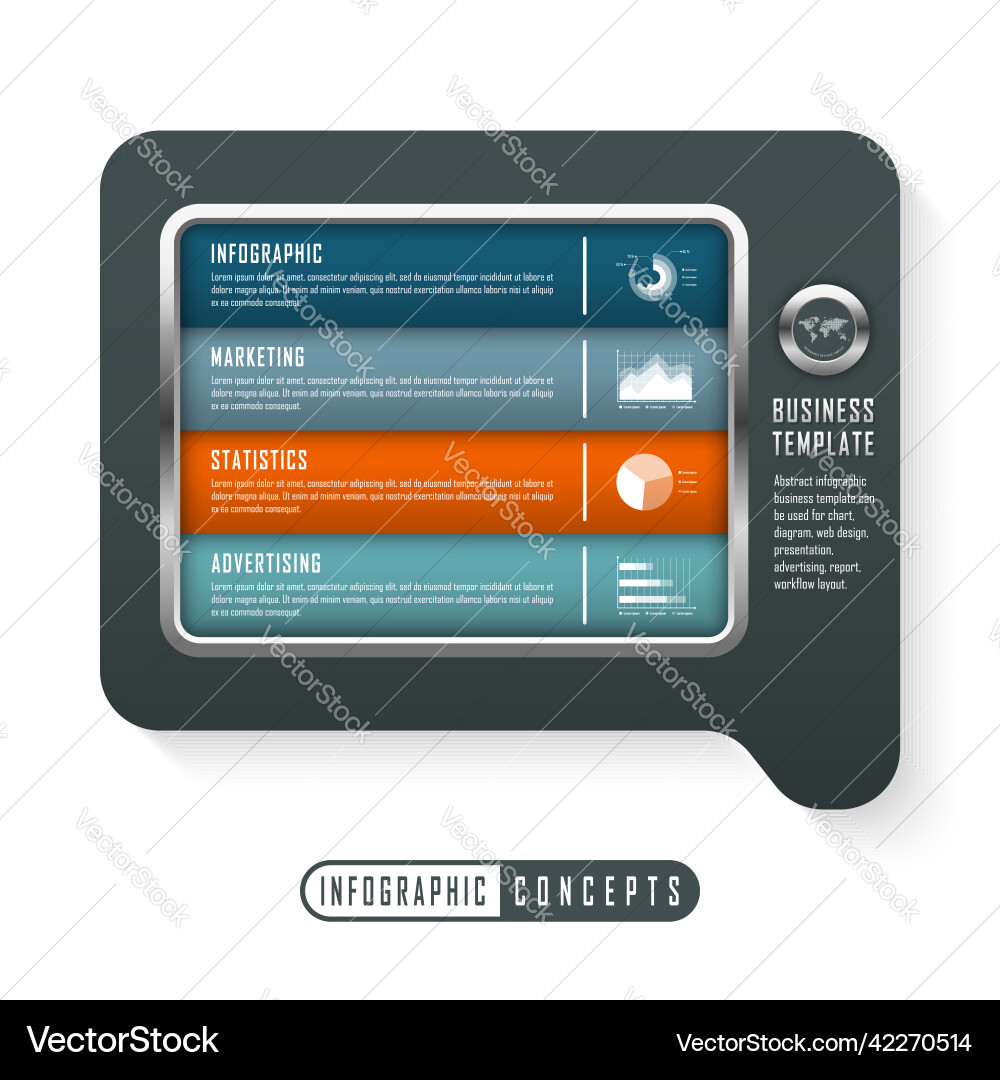 Infographic timeline template for chart diagram Vector Image
