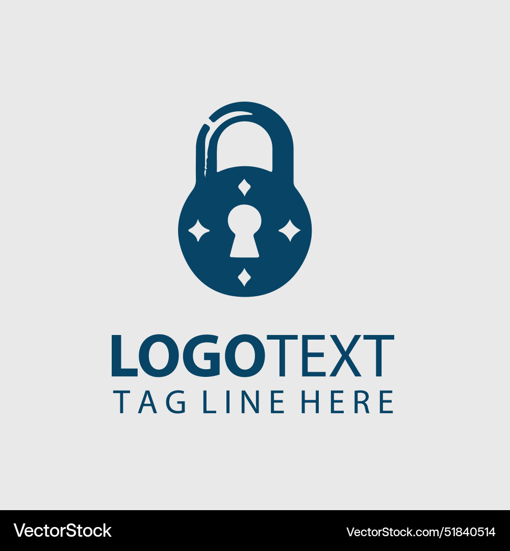 Lock logo Royalty Free Vector Image - VectorStock
