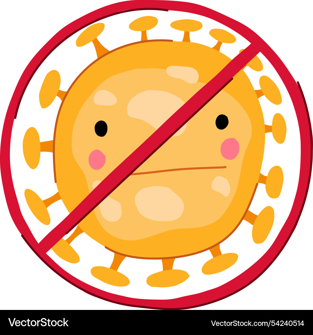 Prevent anti bacteria cartoon Royalty Free Vector Image