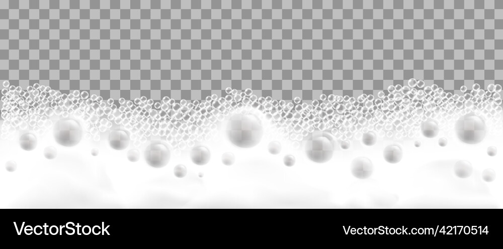 Realistic foam concept Royalty Free Vector Image