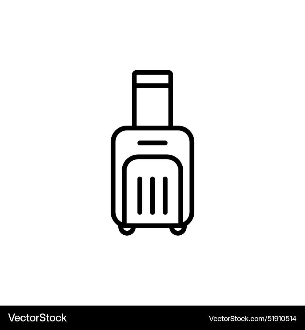 Travel suitcase icon perfect for trip planning Vector Image