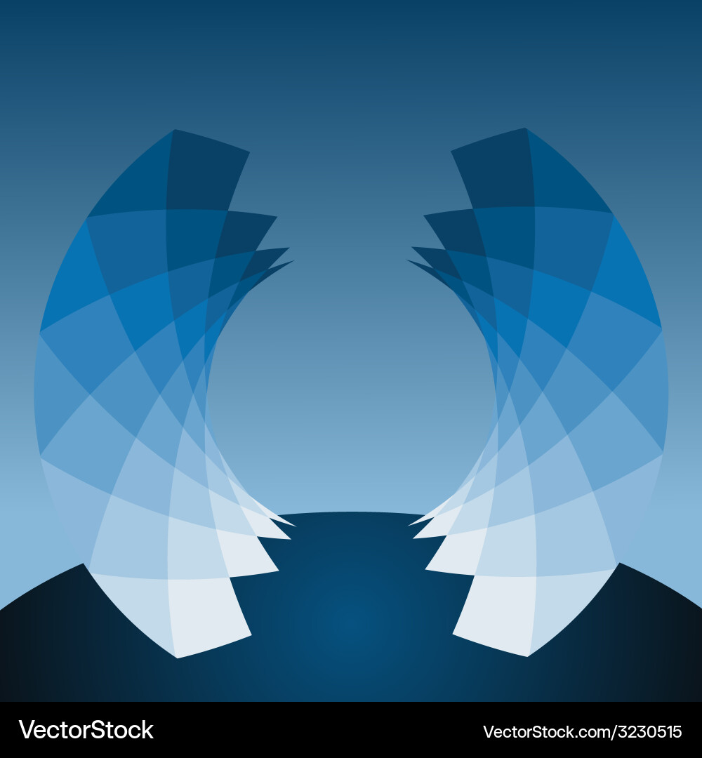 Blue wallpaper Royalty Free Vector Image - VectorStock