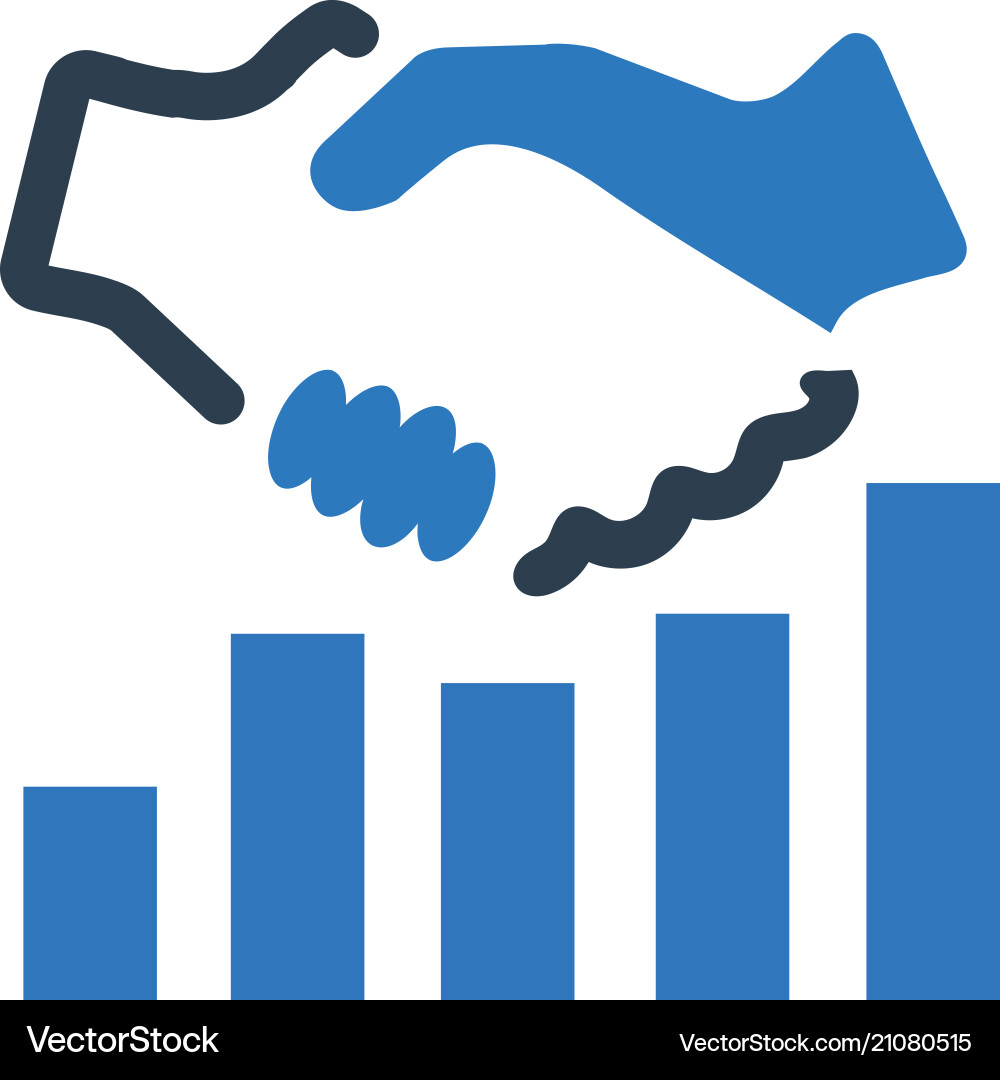 Business partnership icon Royalty Free Vector Image