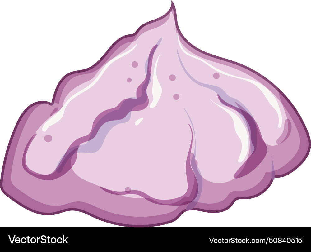 Cake meringue cartoon Royalty Free Vector Image