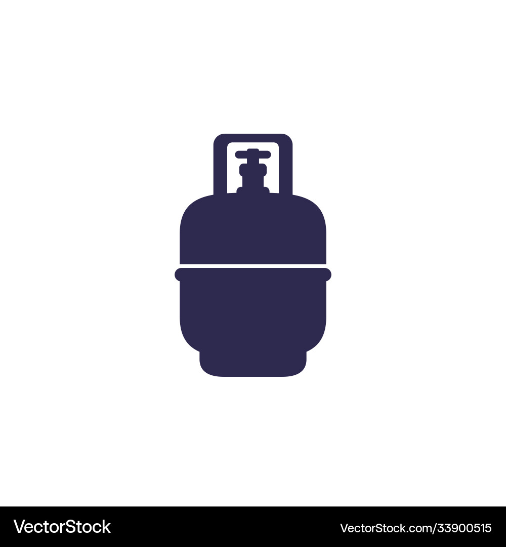 Gas cylinder lpg tank icon Royalty Free Vector Image