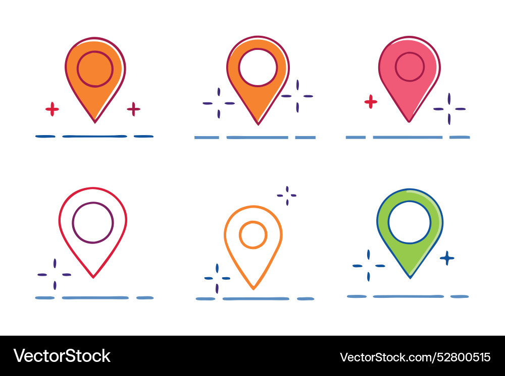 Walking path route with footprint and gps map Vector Image