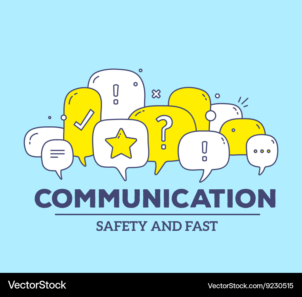 Yellow and white color dialog speech bubb Vector Image