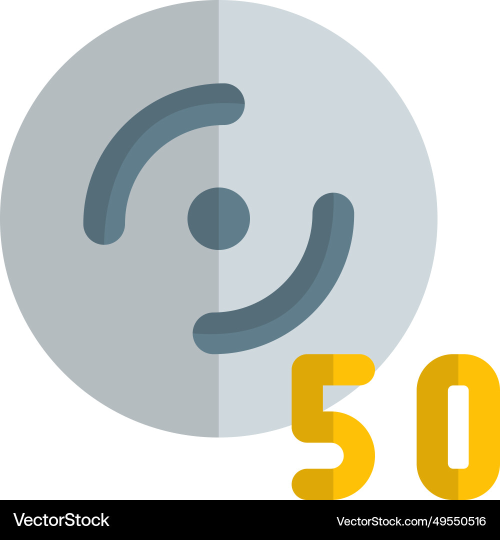 Fifty kilogram dumbbell set isolated on a white Vector Image