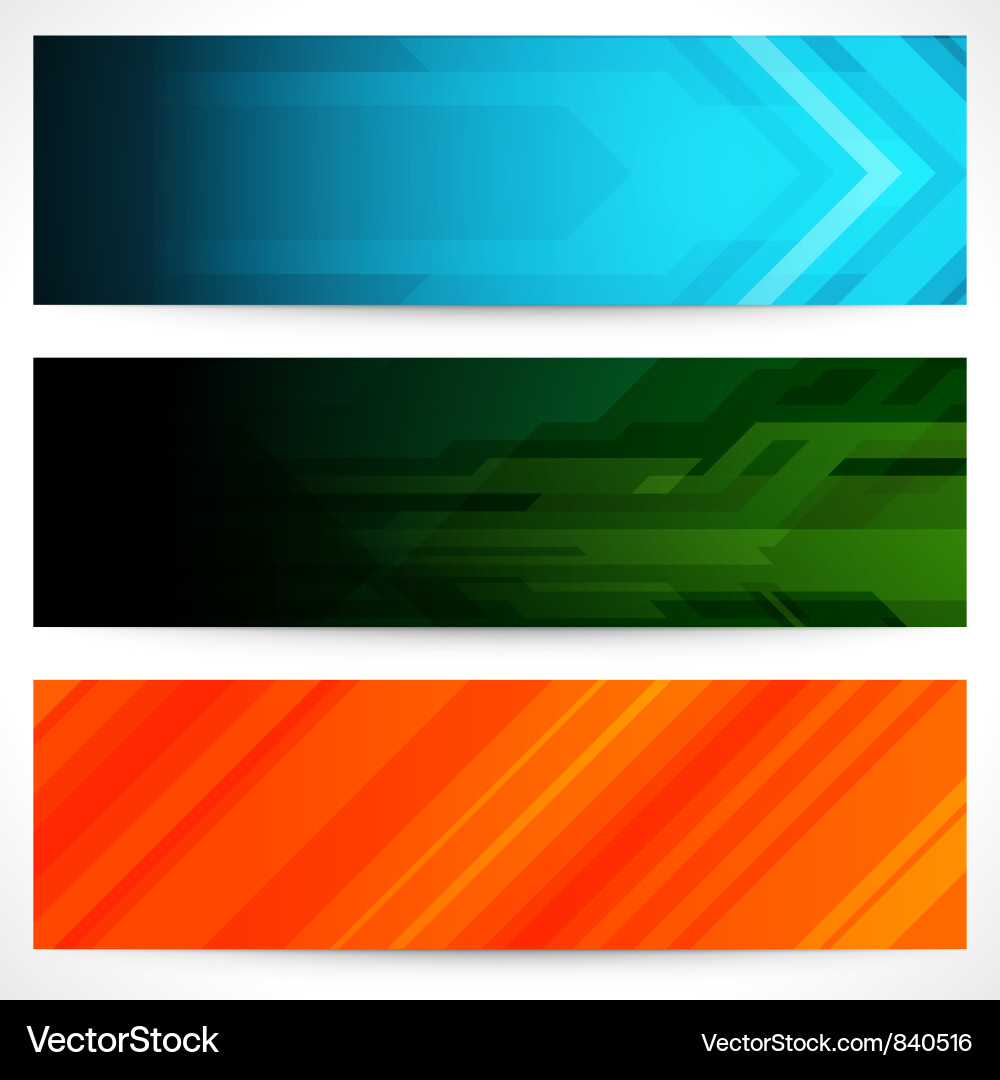 Futuristic banners Royalty Free Vector Image - VectorStock
