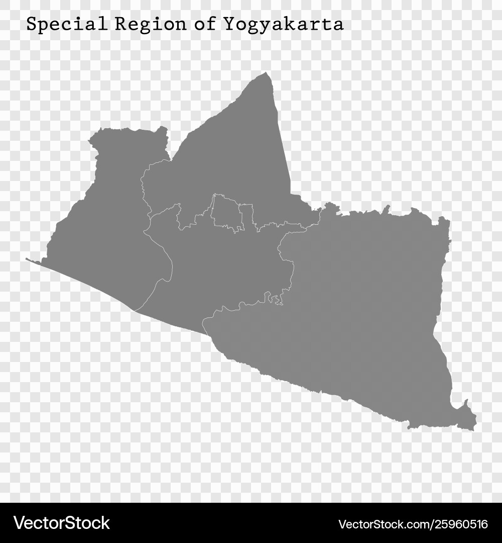 High quality map is a province indonesia Vector Image