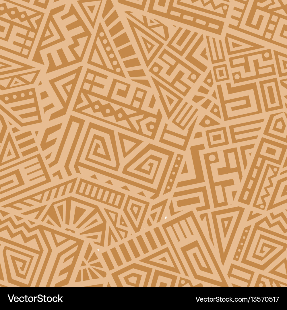 Aztec seamless pattern Royalty Free Vector Image